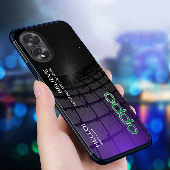 Jual Softcase Glass Kaca OPPO A18 Terbaru Casing Handphone-Pelindung ...