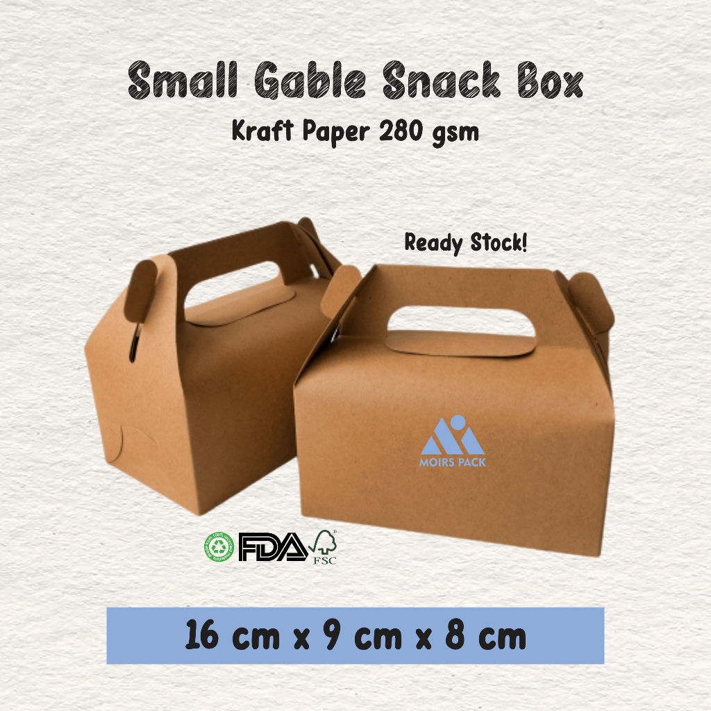 Jual Gable Box Dus Snack 16x9x8 cm | Shopee Indonesia
