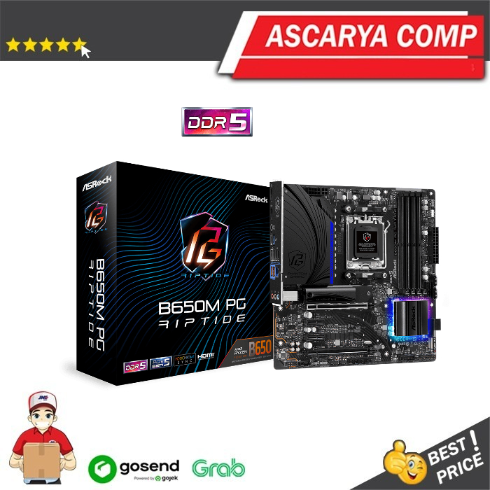 Jual ASROCK B650M PG Riptide | Motherboard AMD B650 Ryzen AM5 | Shopee ...