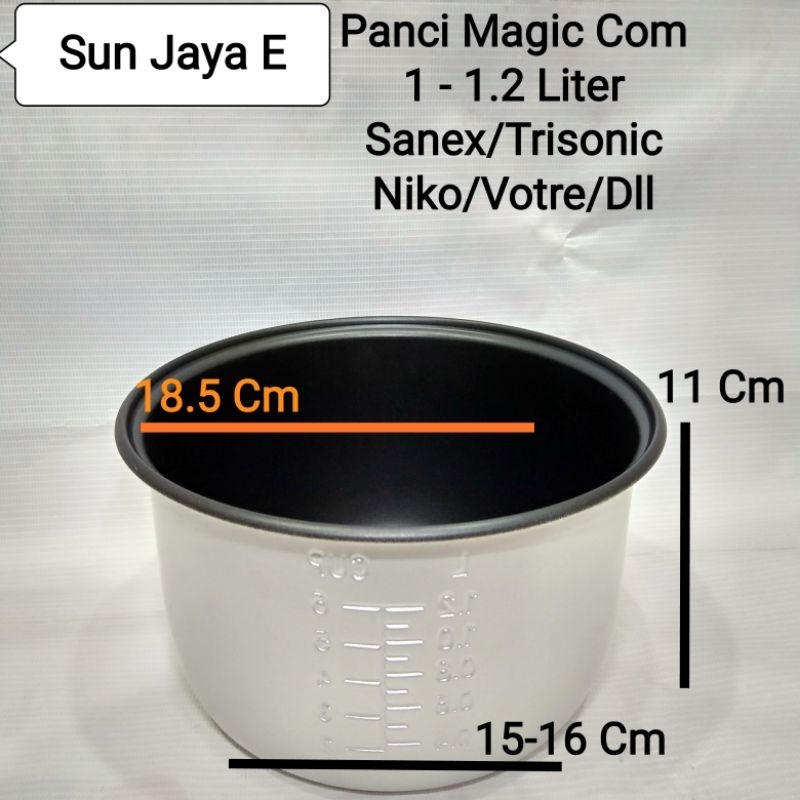 Jual Panci Magic Com 1 Liter Sanex DLL - PANCI RICE COOKER 1 LITER UMUM ...