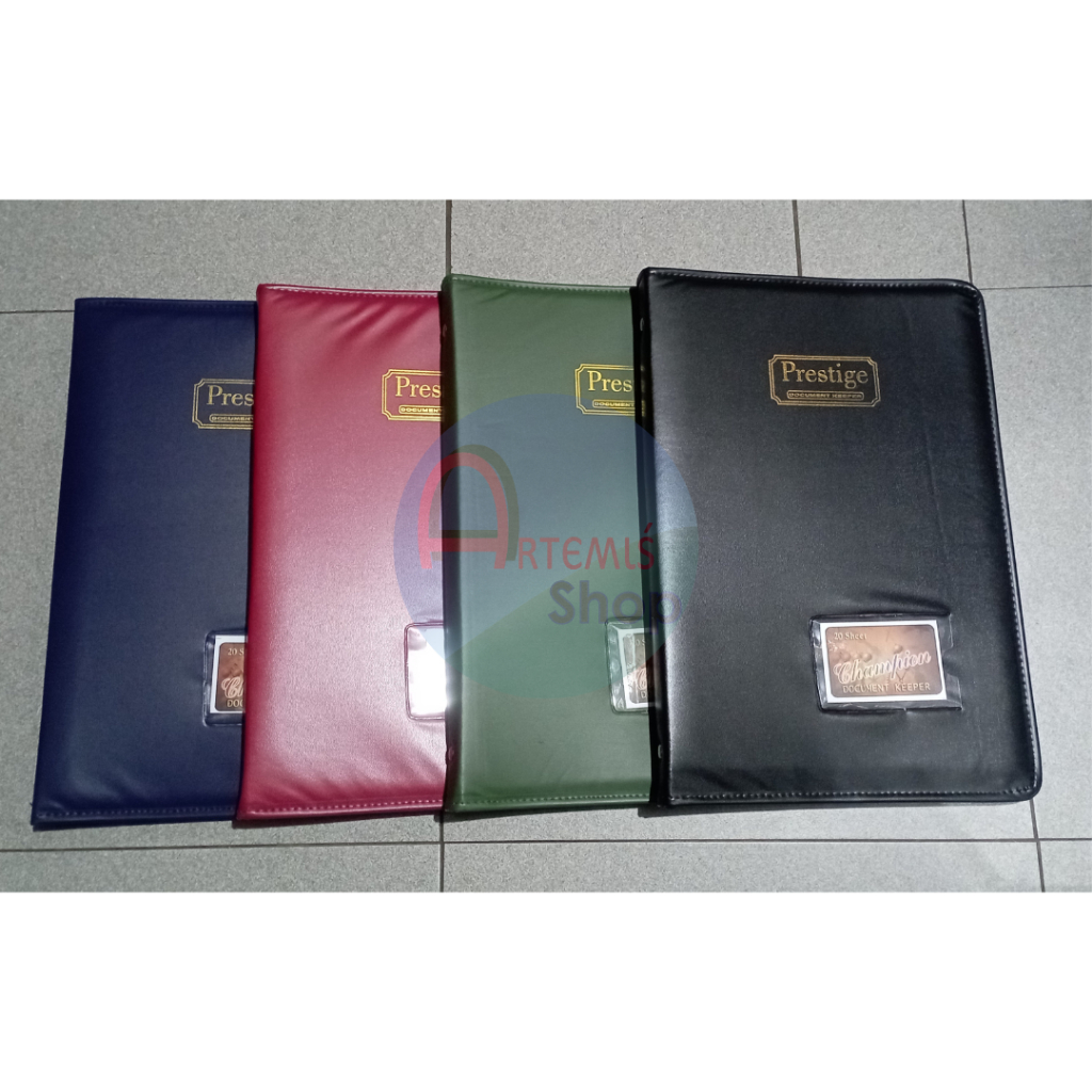 Jual Map Document Keeper Resleting Folio / F4 PRESTIGE Kulit | Shopee ...