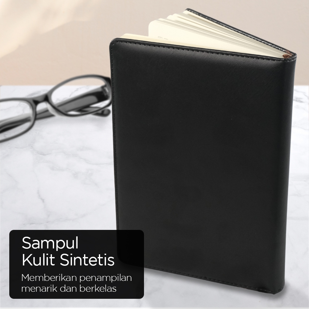 Jual Buku Agenda Catatan Meeting Kerja Harian Note Book Cover Kulit ...