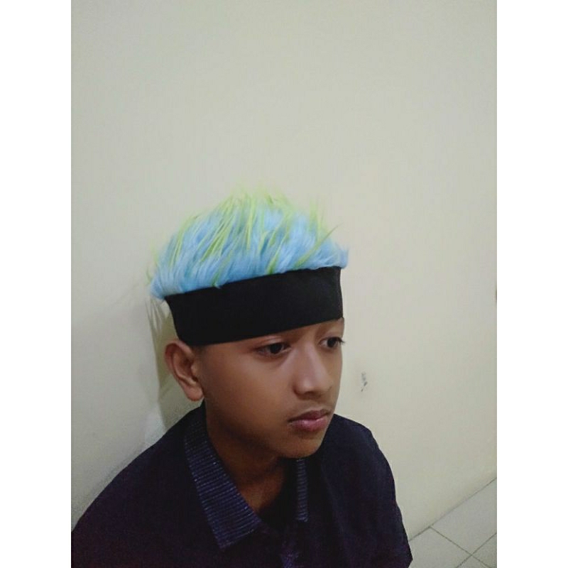Jual Topi Wig Rambut Pendek Gaya Retro Hip-Hop Rambut Naruto Rambut wig ...