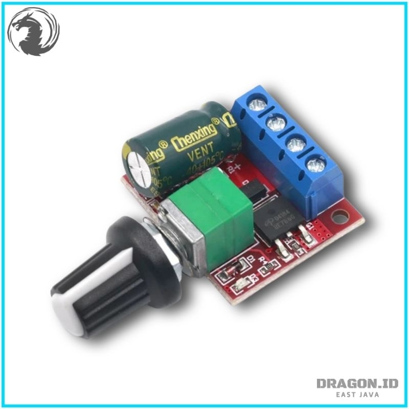 Jual PWM Motor Speed Dc 5A 4.5-35V 90W Controller Mini Pengatur ...