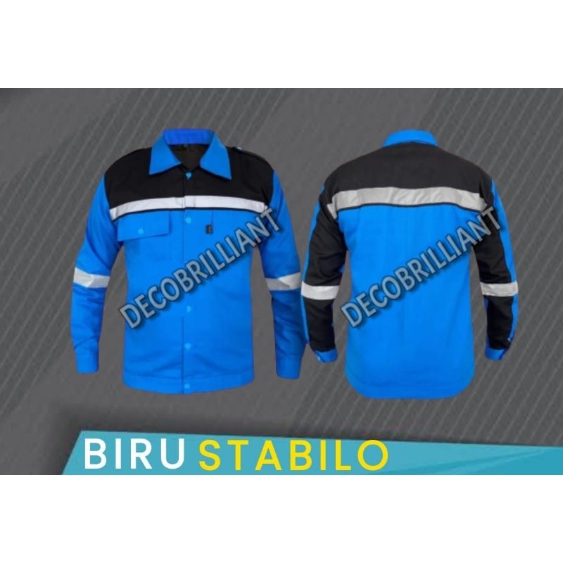 Jual Baju Proyek Kombinasi 2 Tone / Baju Kerja Lapangan | Shopee Indonesia