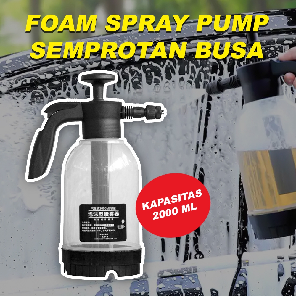 Jual Botol Pompa Semprotan Busa Salju Snow Cuci Motor Mobil Spray Foam ...