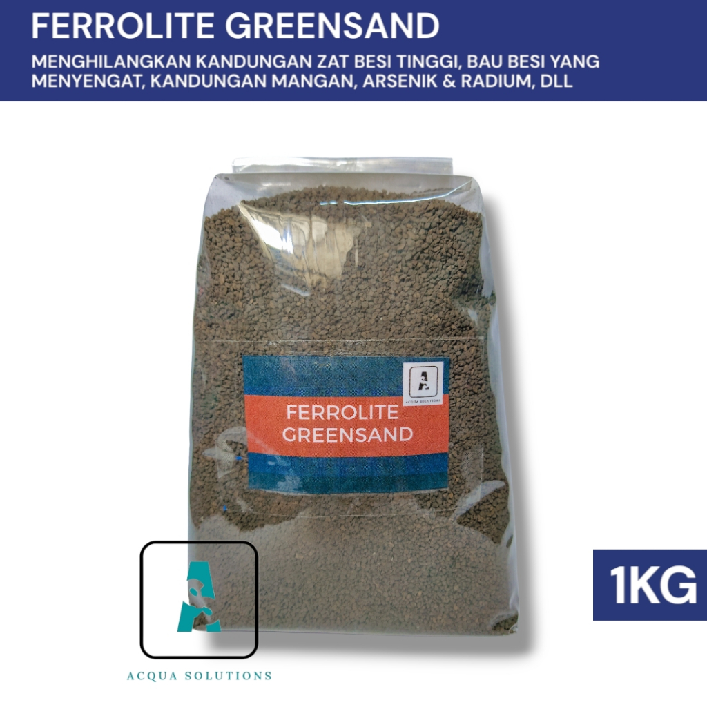 Jual Ferrolite Greensand Media Filter Air Penyerap Zat Besi Tinggi 1Kg ...