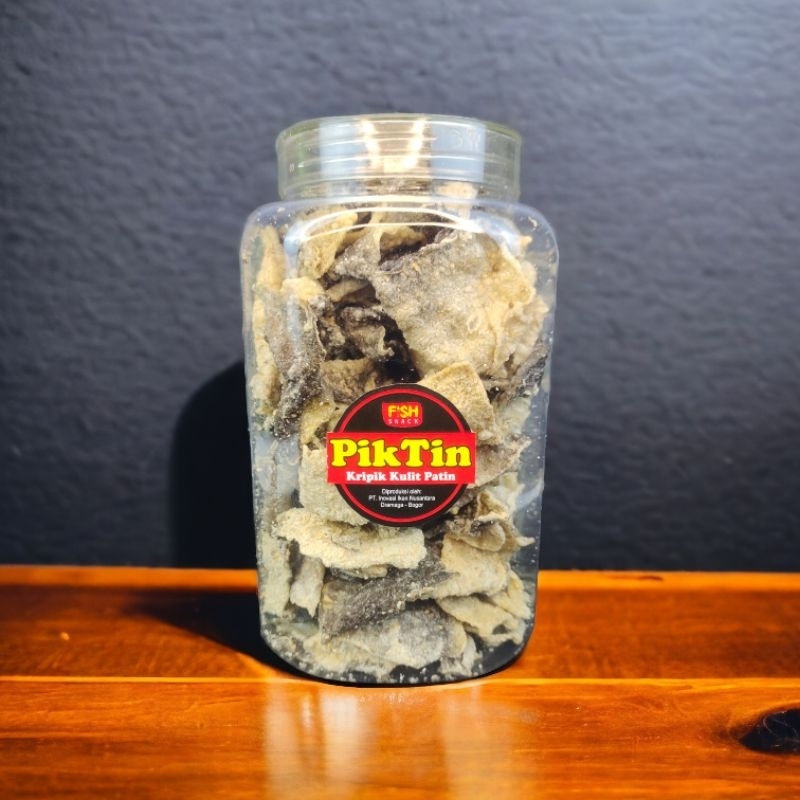 Jual Keripik kulit ikan patin | Fish Skin | kemasan toples ekonomis ...