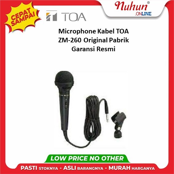 Jual [CIANJUR] Microphone Kabel TOA ZM-260 | Shopee Indonesia