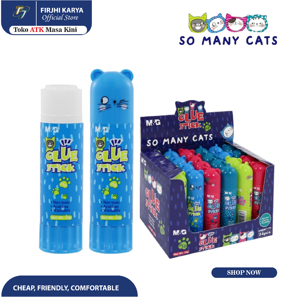 Jual "SO MANY CATS" Glue Stick PVP 15gr - M&G | Shopee Indonesia