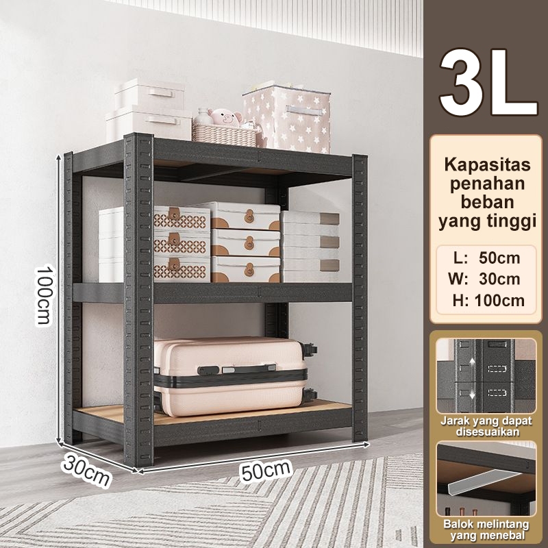 Jual Omax Rak Besi Siku 6 Susun Rak Tanpa Baut Serbaguna Boltless Rack ...