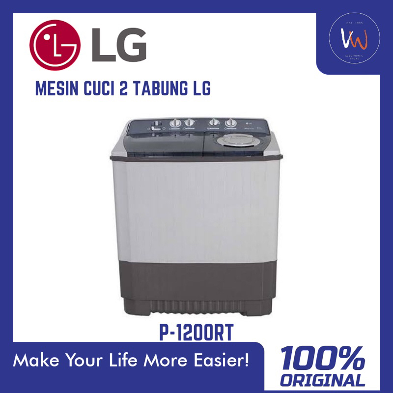 Jual Mesin Cuci 2 Tabung LG P1200RT / Mesin Cuci Kapasitas Besar ...