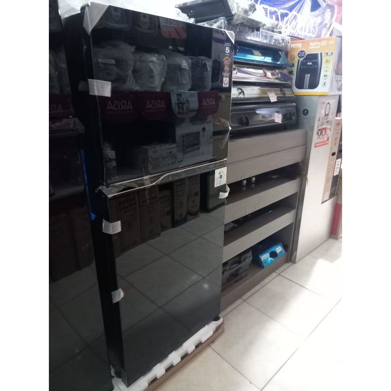 Jual Polytron kulkas 2pintu 220 liter belleza jumbo tempered glass prw ...