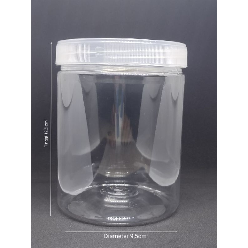 Jual Toples Tabung 800ml/ Toples Plastik 800ml/ Jar 800ml/ Toples silinder 800ml/ Toples PET ...