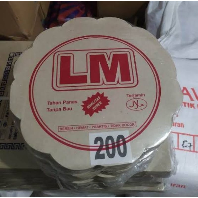 Jual Kertas Nasi Bulat / Bundar Cap LM isi 200 lbr | Shopee Indonesia