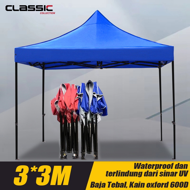 Jual 【COD】Tenda Lipat 600D Outdoor Tenda Gazebo （3 3M）Portable ...