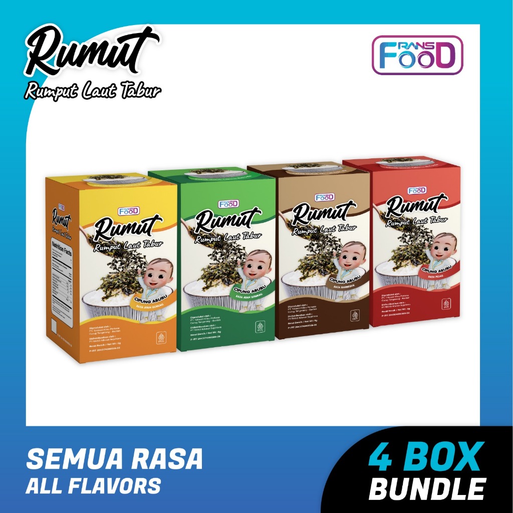 Jual Rumut Tabur 8gr - Bundling 4 Rasa ( Pedas, Barbeque, Ayam Goreng ...
