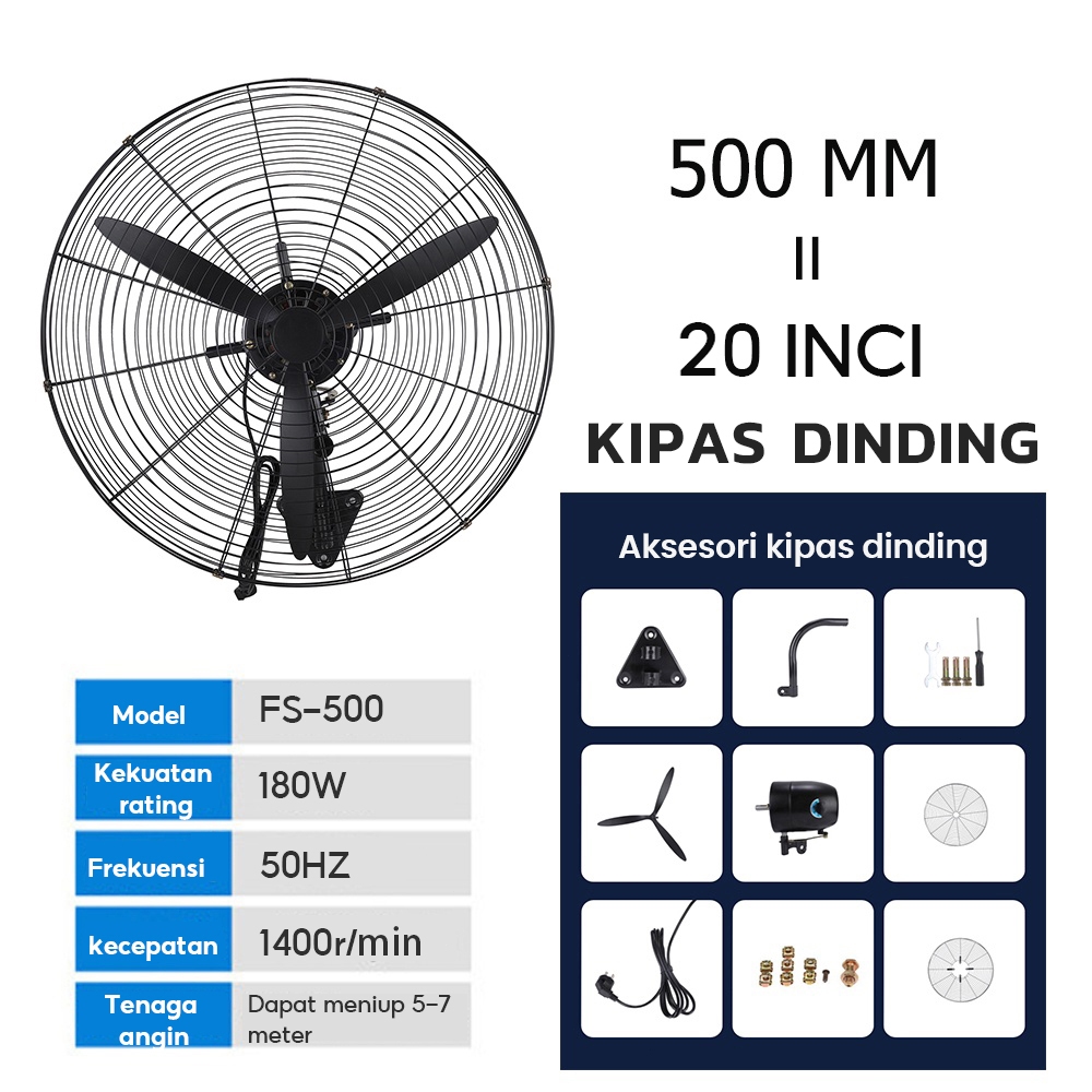 Jual LEMEZEE Aolida kipas angin dinding 20/26/30 inch kipas angin Cocok ...