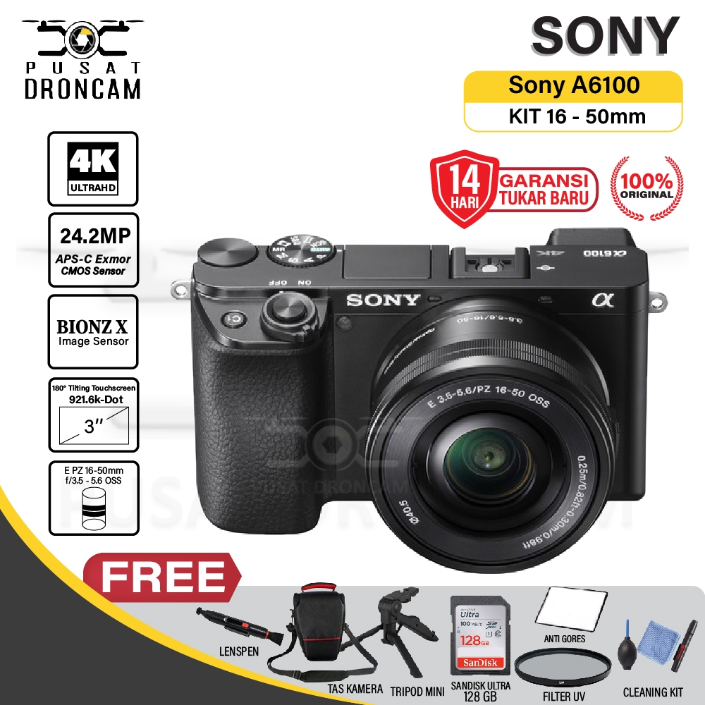 Jual Sony A6100 Kit 16-50mm / Alpha A6100 / Sony Alpha A6100 Kit ...