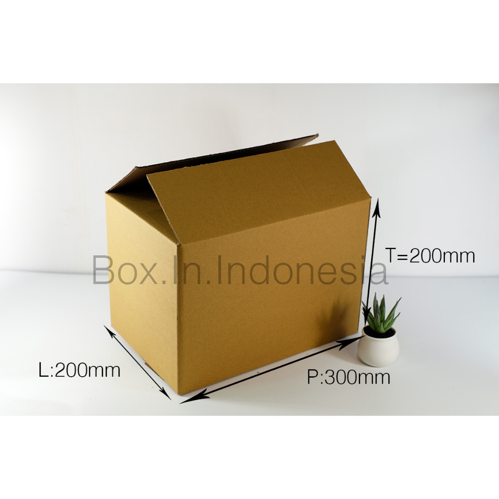 Jual (10Pcs) Kardus Baru 30x20x20 cm Box Dus Coklat Packing Polos ...