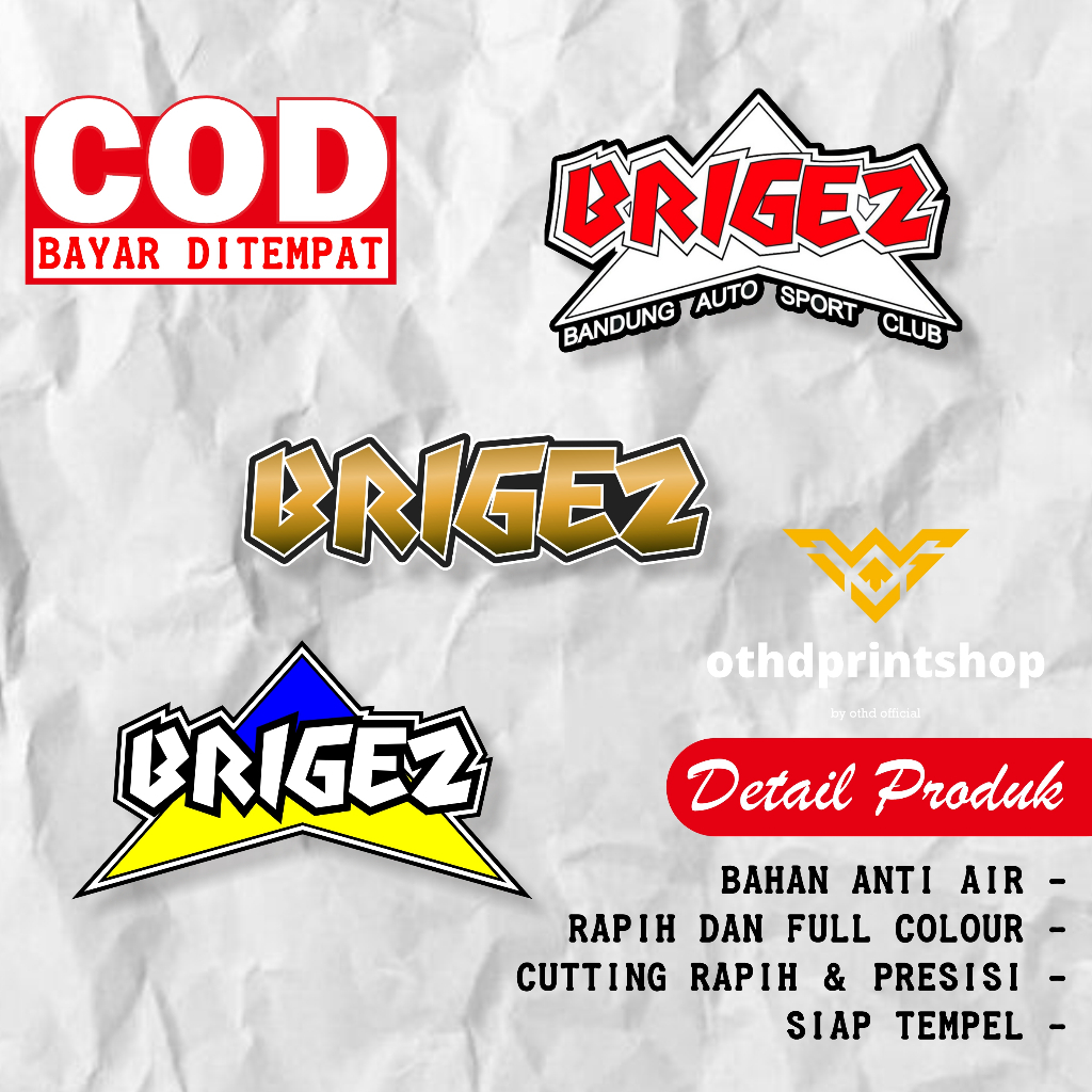 Jual Stiker Brigez Indonesia Sticker Brigez Indonesia Sticker Satuan ...
