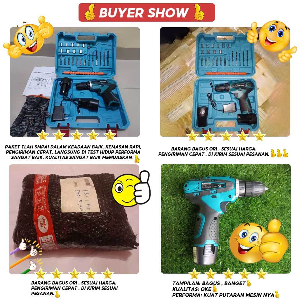 Jual ECOSEN Mesin Bor Baterai Tangan 98V Bor Listrik Bor cas Bor mini ...