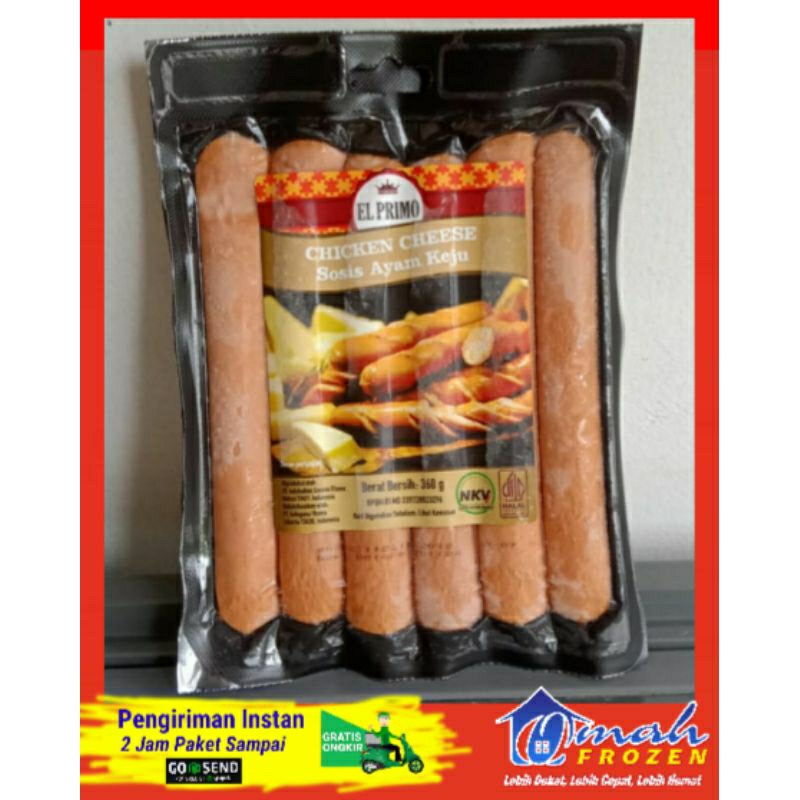 Jual Sosis Viral, Sosis Keju Viral Elprimo Chicken Cheese 360gr,Sosis ...