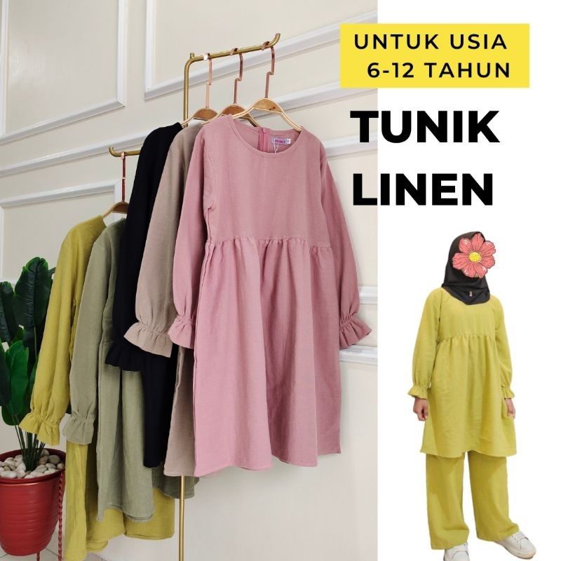Jual Tunik Polos Anak Perempuan Usia 9-12 tahun | Shopee Indonesia
