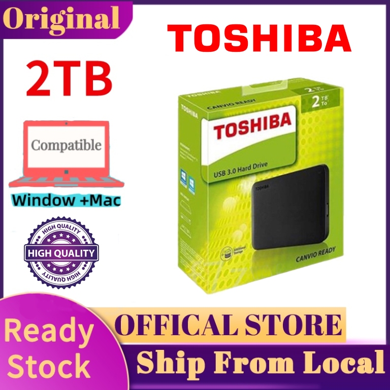 Jual Toshiba 2TB HD Hardisk Eksternal / HDD External USB 3.0 Portable ...