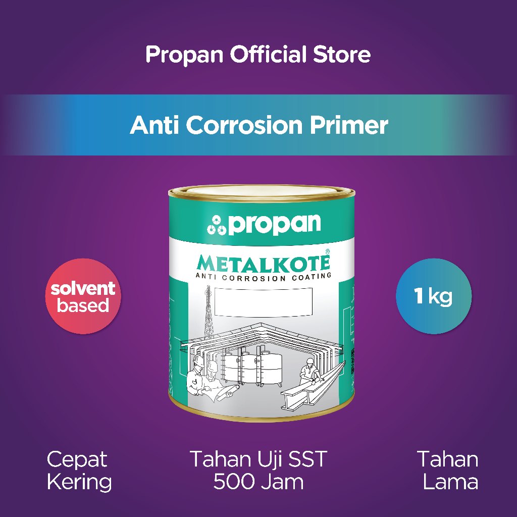 Jual PROPAN Primer Epoxy Metalkote EDP-551 1 KG | Shopee Indonesia