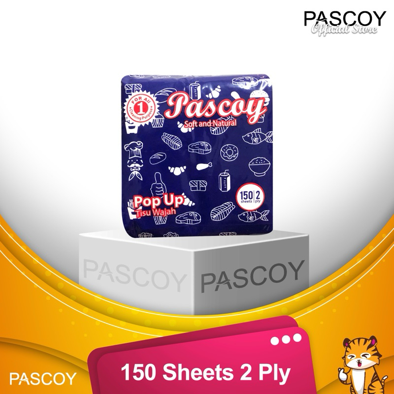 Jual Pascoy - Pop Up Biru Tissue 150 sheets 2 ply | Shopee Indonesia
