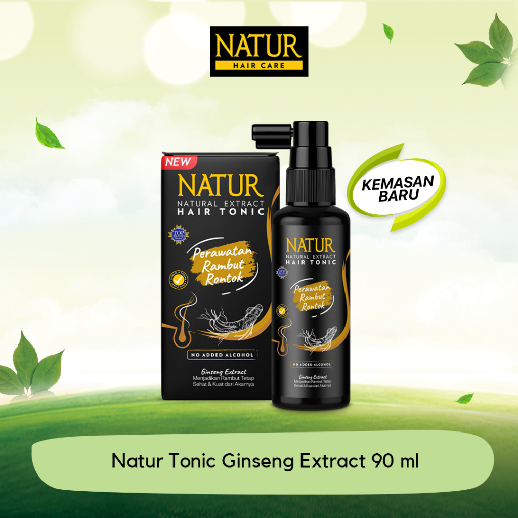 Jual Natur Hair Tonic Ginseng 90 ml - 50 ml - Untuk Rambut Rontok ...