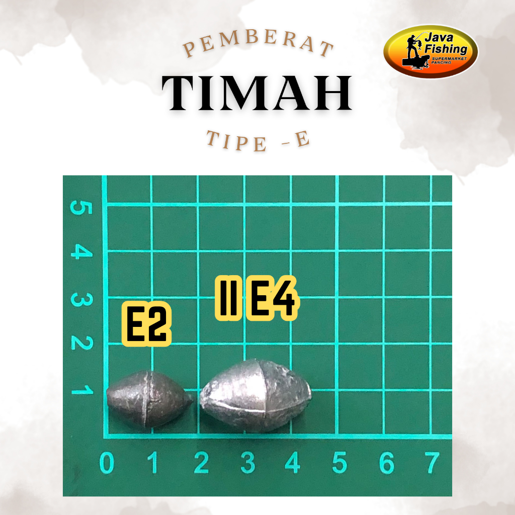 Jual Timah Pemberat Pancing TIPE E Harga Ecer Per Bungkus | Shopee ...
