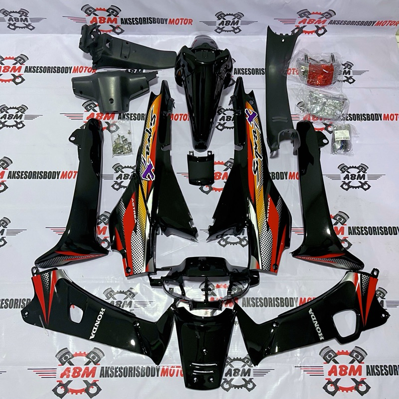 Jual Honda Supra X cover Fullset Body halus dan kasar Honda Supra X ...
