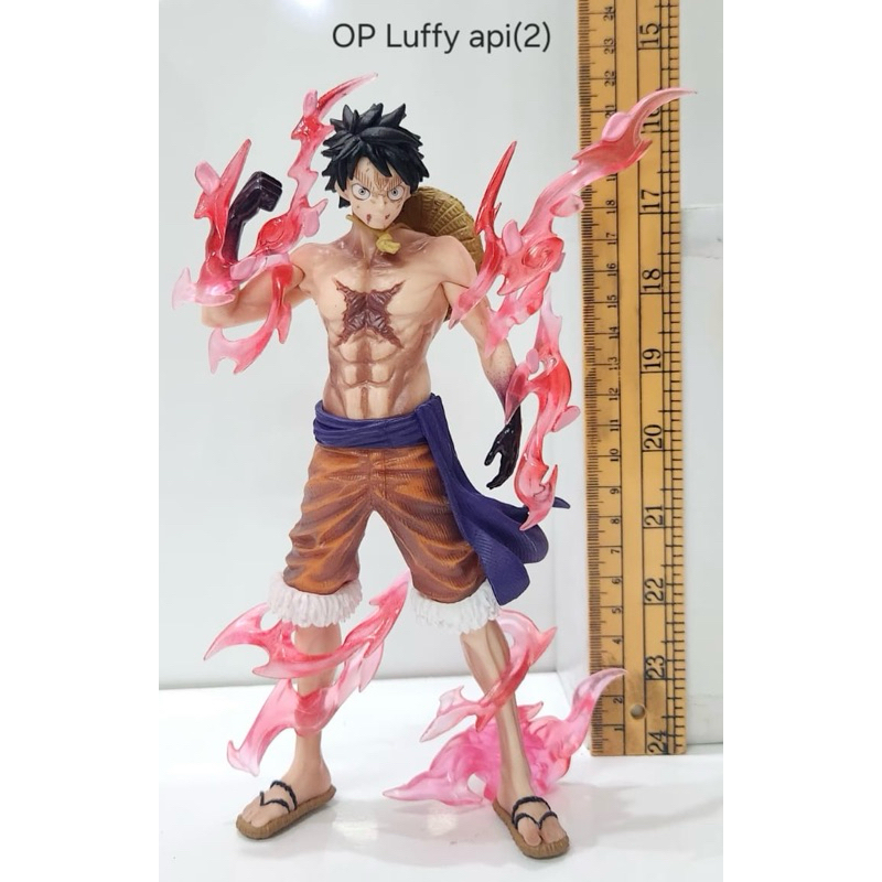 Jual action figure one piece luffy api berdiri aura api | Shopee Indonesia