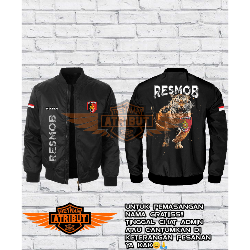 Jual jaket resmob / jaket resmob sablon raster | Shopee Indonesia