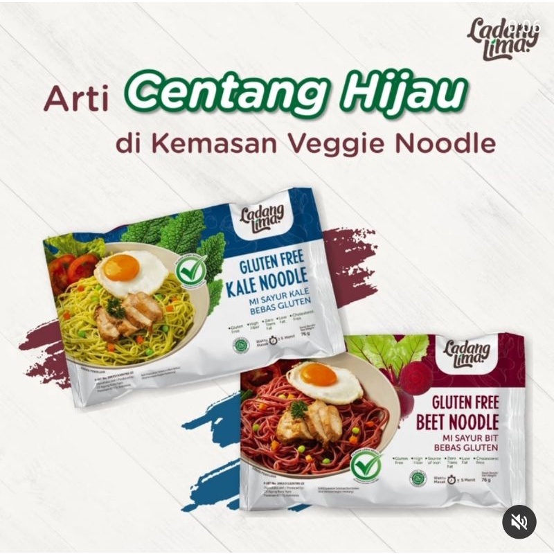Jual Ladang Lima Veggie Noodle 76gr Gluten Free Mie Sayur Beet Kale | Shopee Indonesia