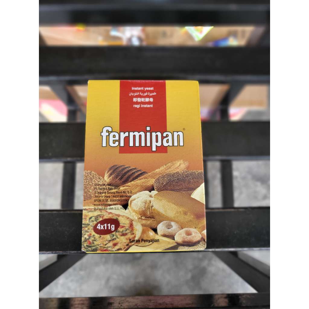 Jual Ragi Instan Kering Instant Yeast Fermipan 4x11 gr | Shopee Indonesia