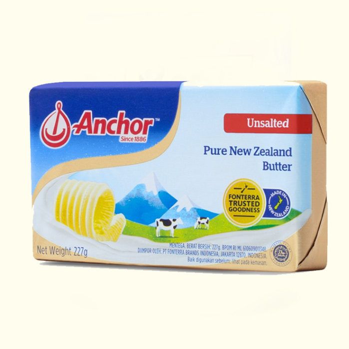 Jual Anchor Unsalted Butter 227g | Shopee Indonesia