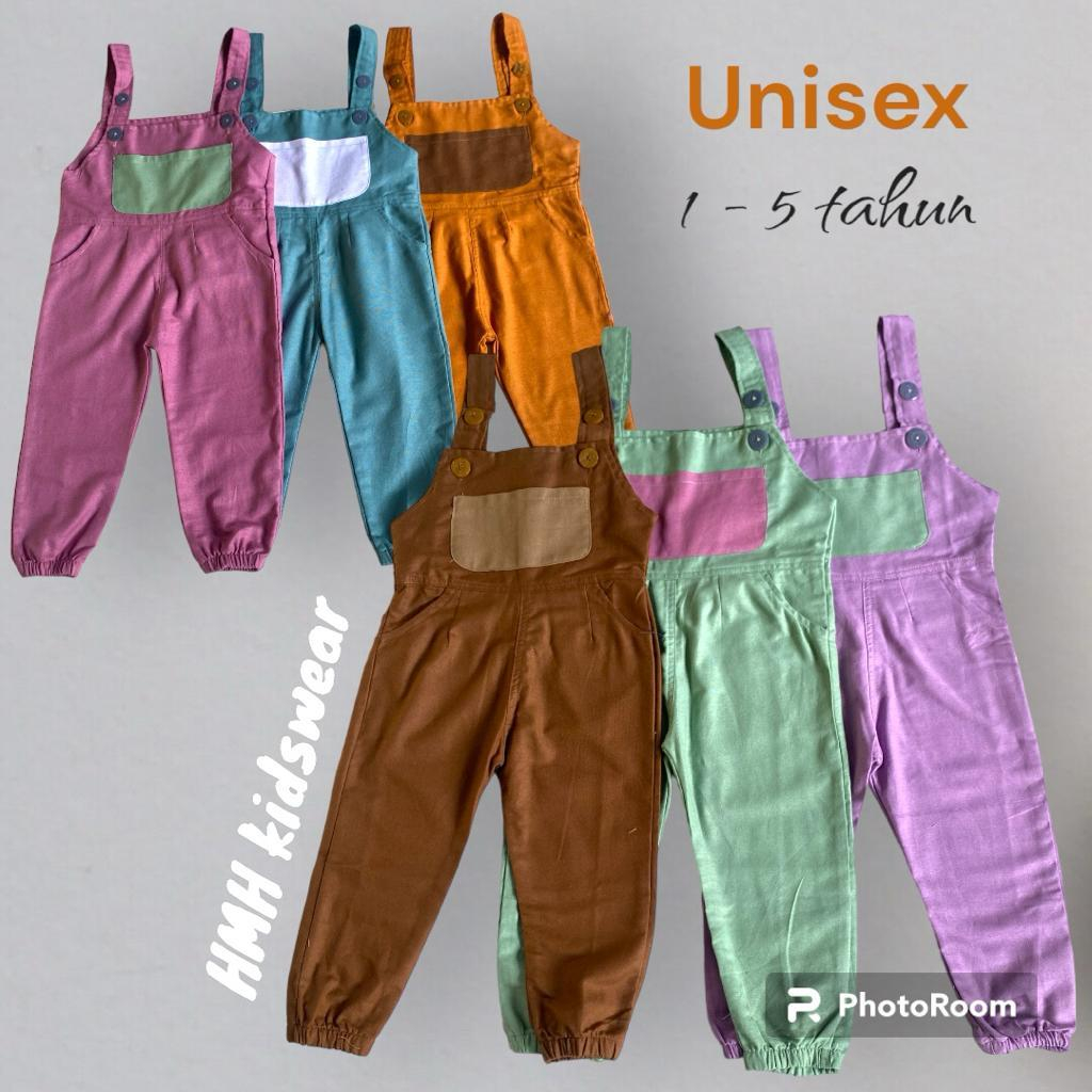 Jual Jimmy Overall Panjang Anak Mix Warna / Jumpsuit Anak [Usia 1-5 ...