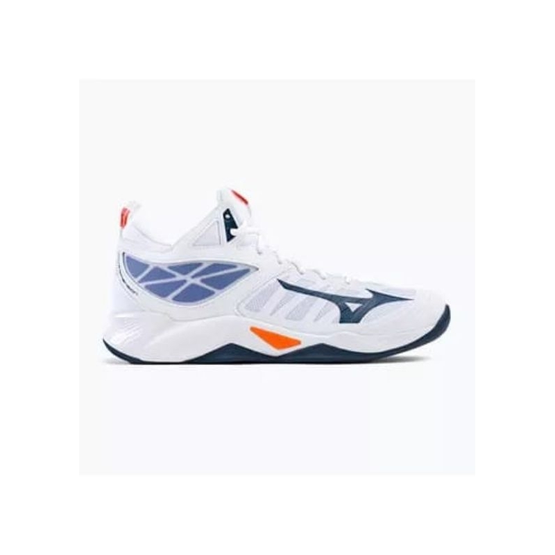 Jual Mizuno Sepatu Volley Wave Dimension Mid/V1GA224522/White/Dark ...