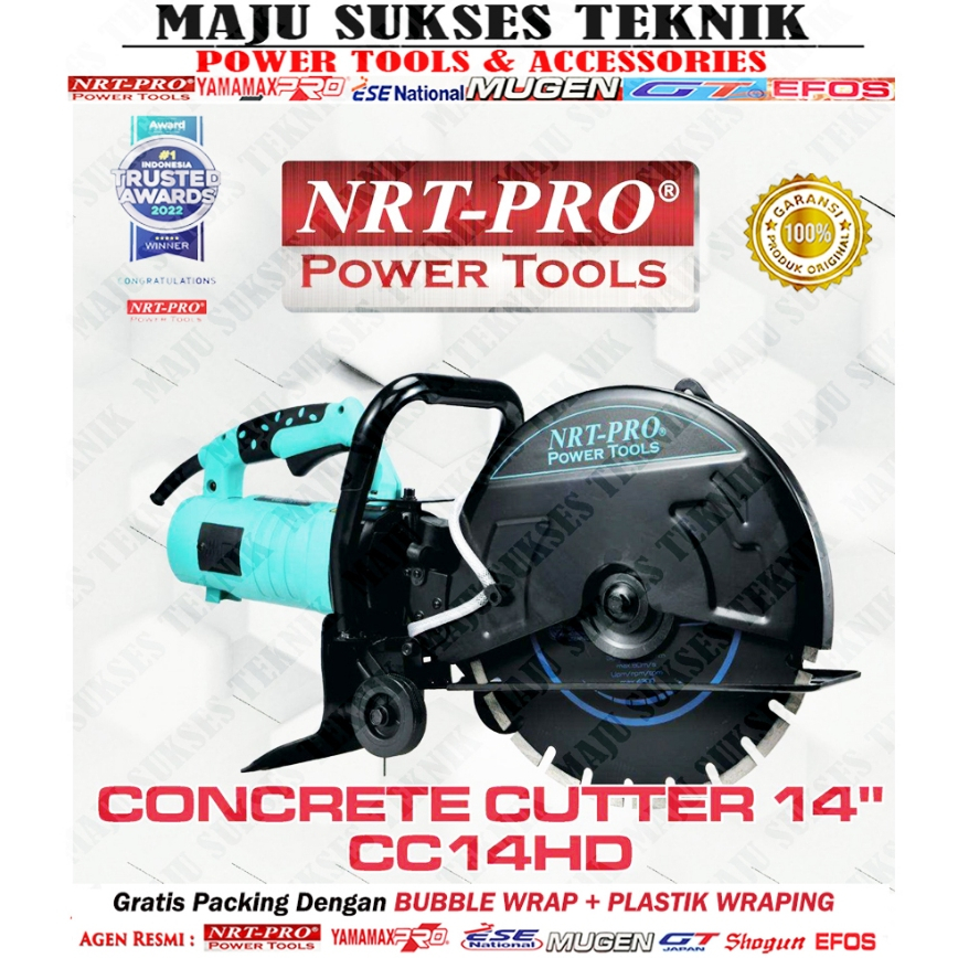 Jual NRT PRO CC 14 HD Concrete Cutter 14 Inch Mesin Potong Beton Aspal Jalan CC 14HD CC14 HD ...