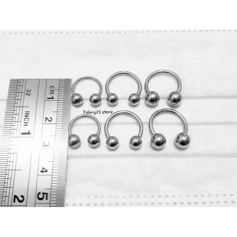 Jual 2 Pcs/1 Pasang Anting Piercing Tapal Kuda Tusuk Tindik Barbel ...