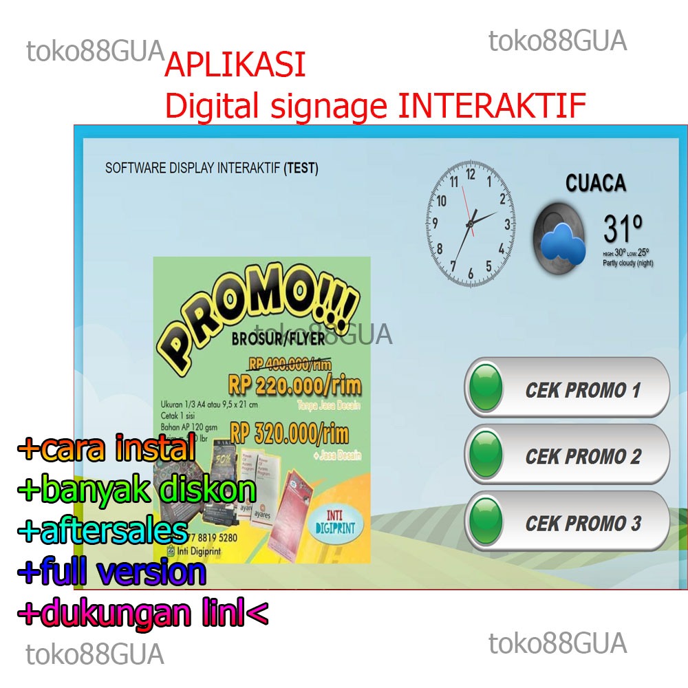 Jual Software Aplikasi DISPLAY IKLAN INTERAKTIF | Shopee Indonesia