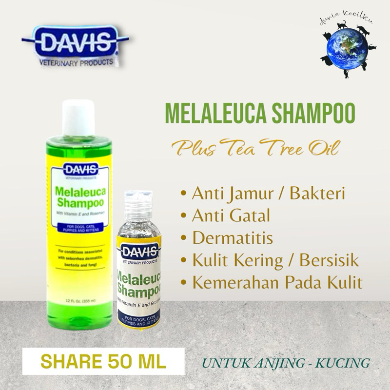 Jual Davis Malaleuca Shampoo - Shampo Anti Jamur / Bakteri / Gatal ...