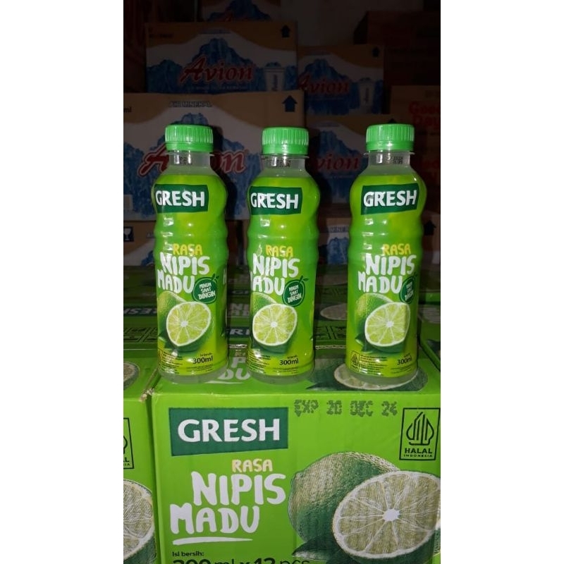 Jual Gresh Honey Lime Nipis Madu 300ml 300 ml isi 12 via Grab / Gojek ...