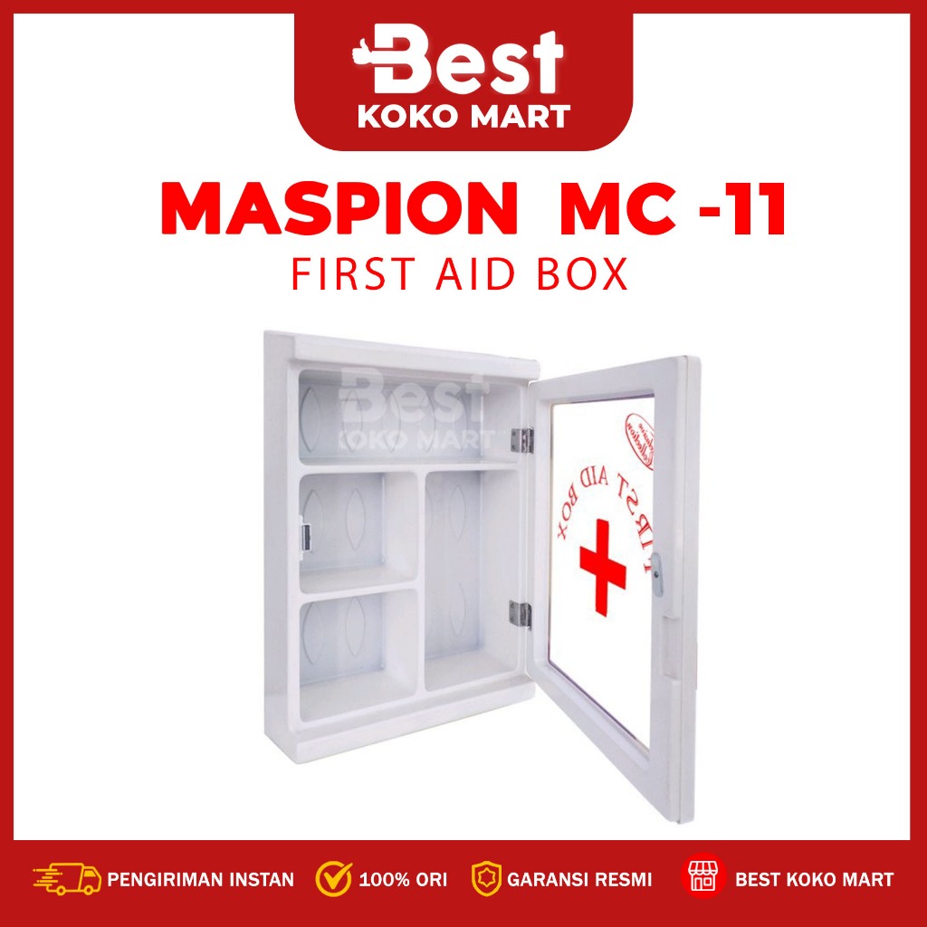 Jual Kotak P3k Maspion Mc 11 First aid box Kotak obat 11 Wall Cabinet Mc-11 | Shopee Indonesia