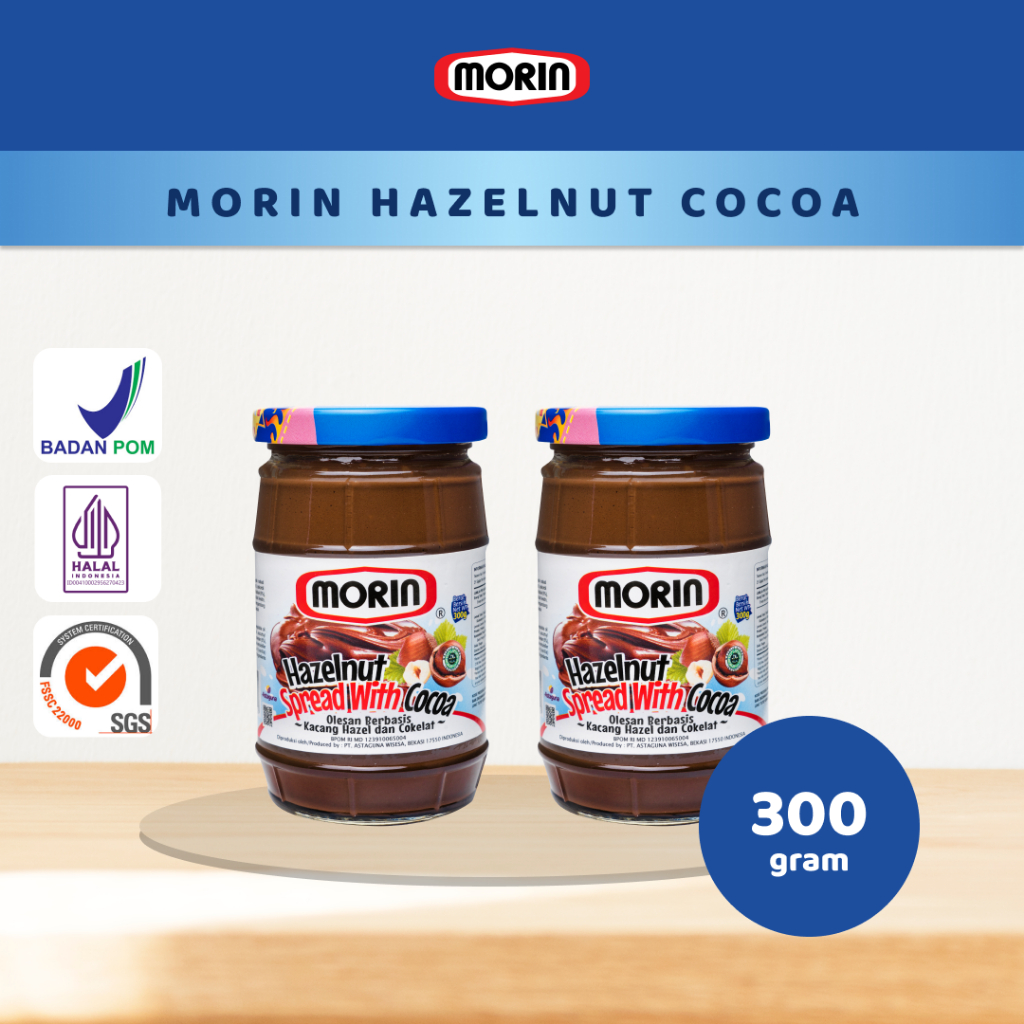 Jual MORIN SELAI HAZELNUT COCOA 300 GR PAKET ISI (2) | Shopee Indonesia