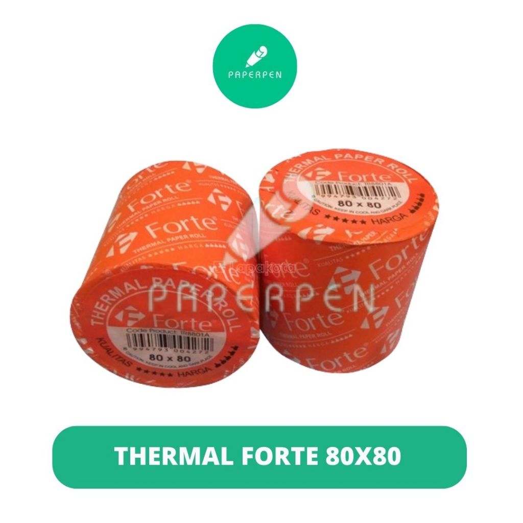 Jual Thermal Forte 80X80/Kertas Thermal/Kertas Kasir | Shopee Indonesia