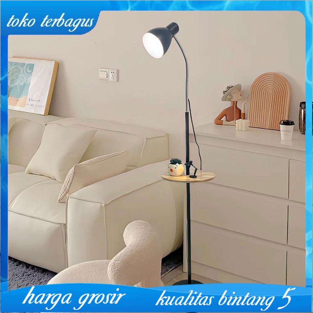 Jual lampu meja stand lampu lantai berdiri double lamp standing lamp ...